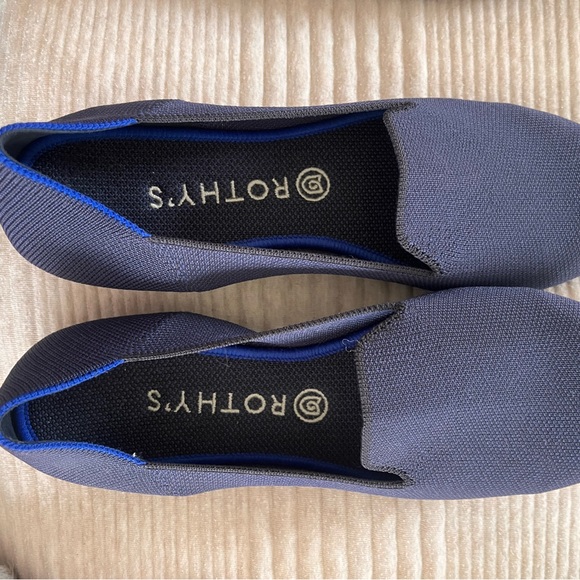 Rothy's | Shoes | Rothys Navy Blue Loafers 5 | Poshmark